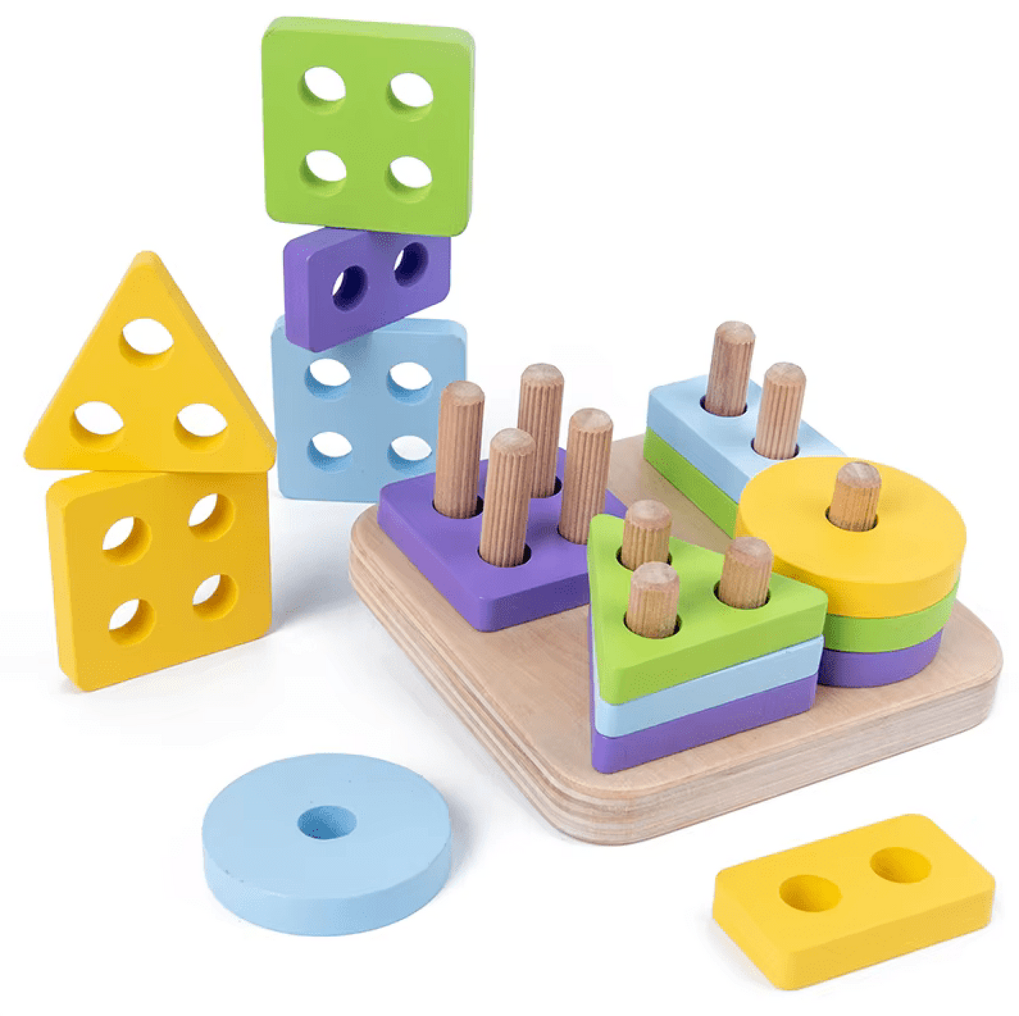 Wooden Shape Sorting Board – Montessori Mission